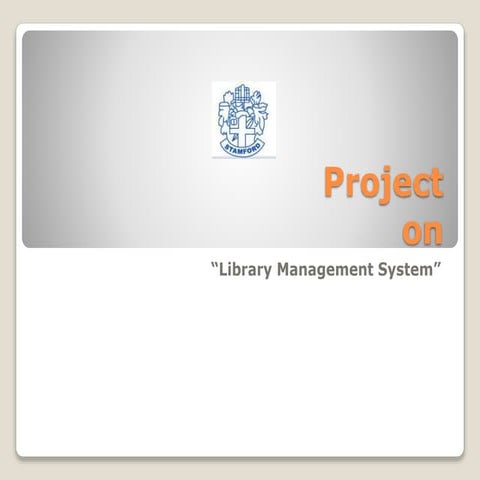 Library mangement-system | PPTX