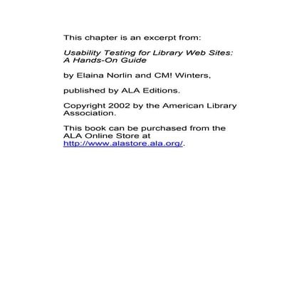 Library Usability | PDF | Internet for Beginners | Internet