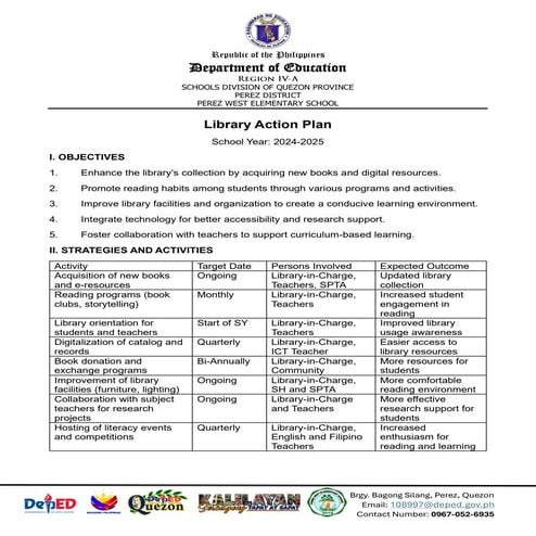 school Library Action Plan for school year 2024.pdf