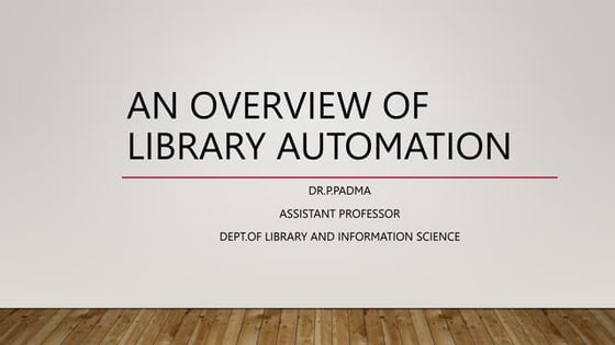 Library Automation & Criteria for selection Library Software | PPTX