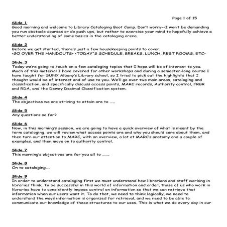 Library Boot Camp Notes Pdf