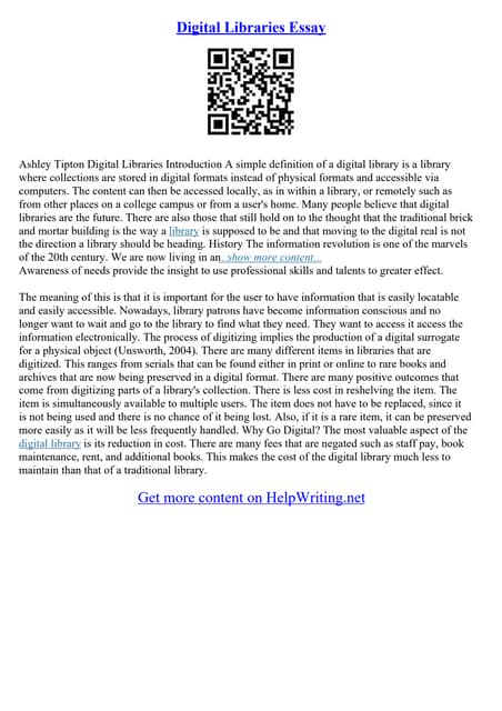 The Importance of Libraries: Pillars of Knowledge and Community | PDF