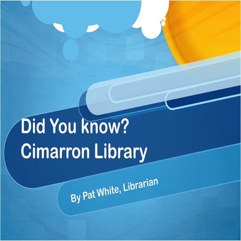 Cimarron Elementary Library | PPT