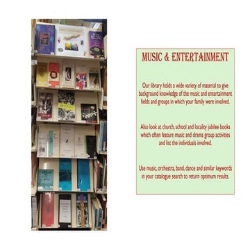 Library Display October - Music & Entertainment | PPT