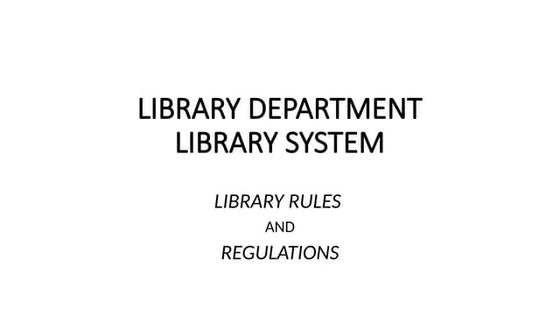 LHS library expectations | PDF