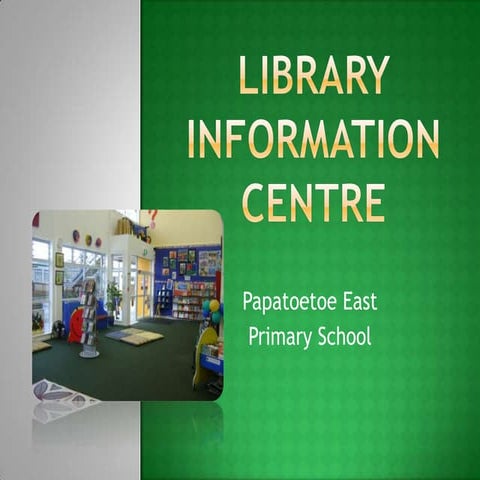 Library information centre | PPTX