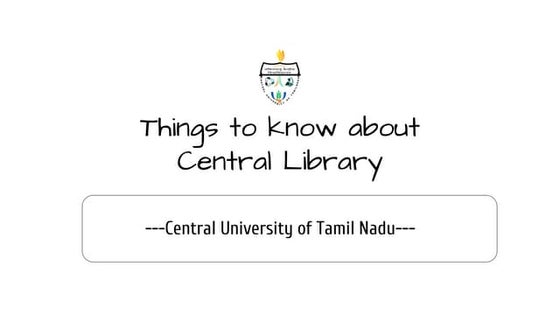 IIM Indore Library at a Glance | PPT