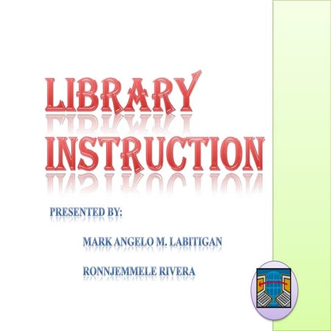 Library instruction(opac) | PPT