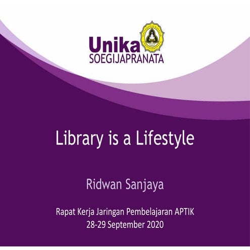 Library is a lifestyle | PPT