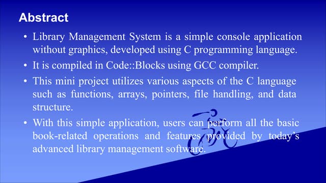 Project proposal of Library Management System. | PDF