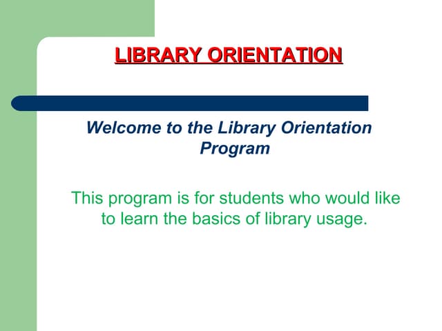 10 Library Rules | PPTX