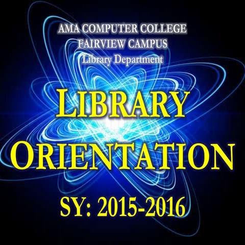 Library orientation | PPT