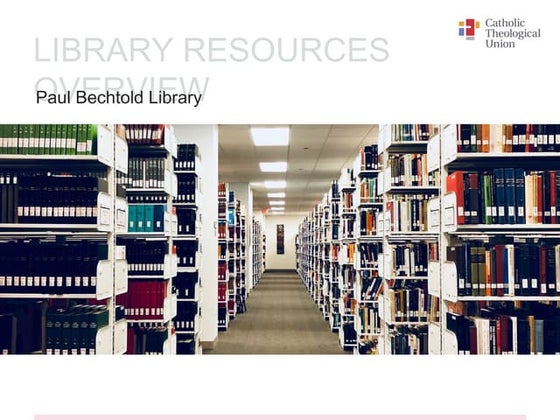 Introduction to the Library's Research Support Services | PPT