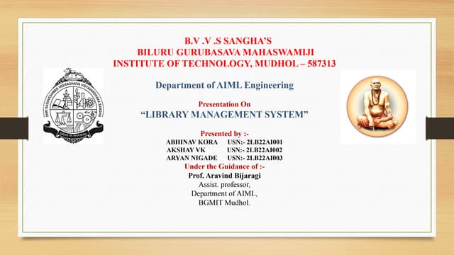 Library Management system | PPTX