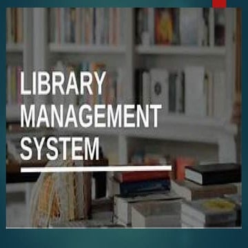 Book Shop Management System | PPTX