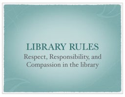 10 Library Rules | PPT