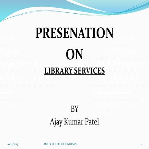 Library services | PPTX