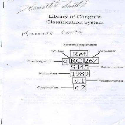 Library Shelving Notes Libray Of Congress Classification System 1 | PDF