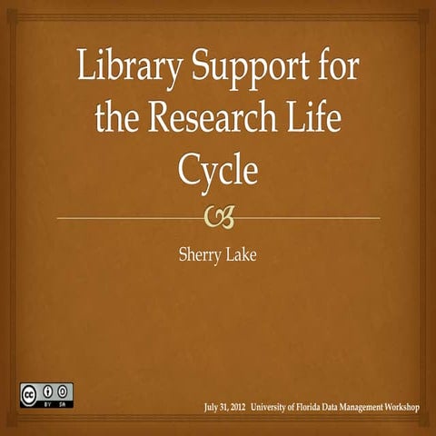 Library support for life cycle | PPTX