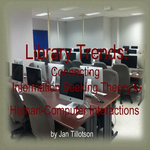 Library trends and_theory | PPT