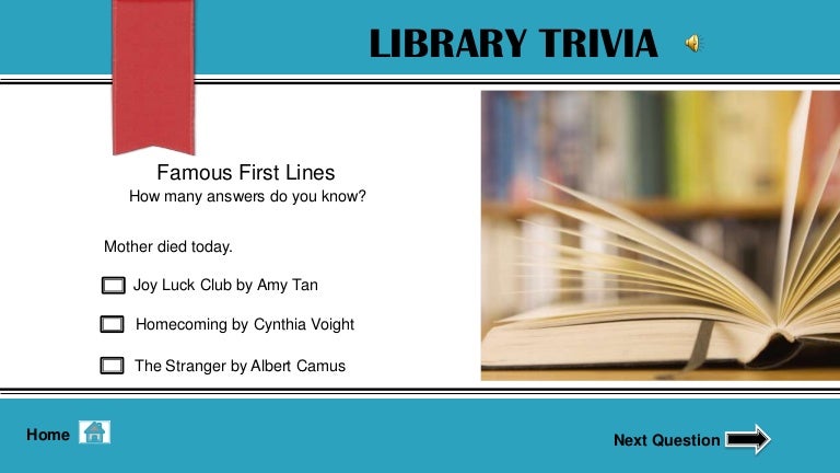 Library Trivia Game