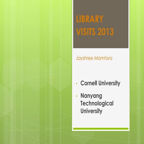 Nanyang Technological University School of Art Design and Media ...