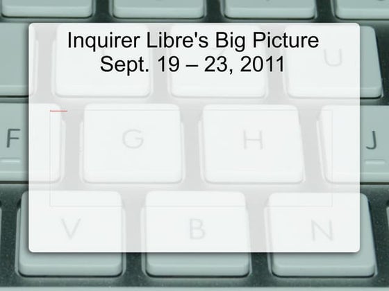 Inquirer Libre presentations