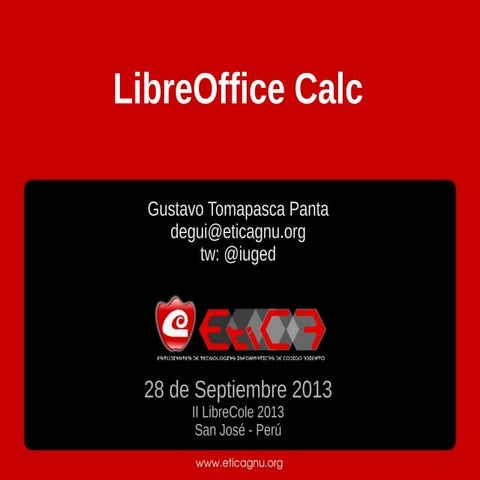 Libreoffice calc | PPTX