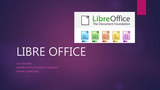 Libre Office Impress Lesson 1 | PPTX