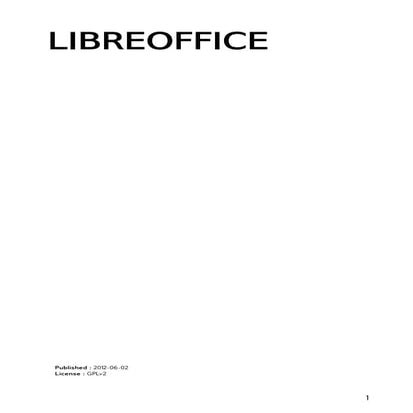 LibreOffice | PDF