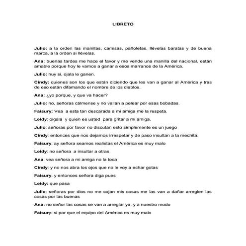 Libreto | DOCX