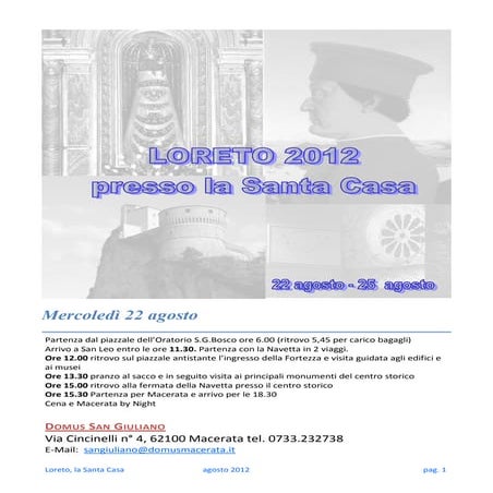 Libretto Loreto | PDF