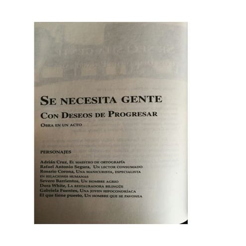 Se necesita gente con deseos de progresar | PDF