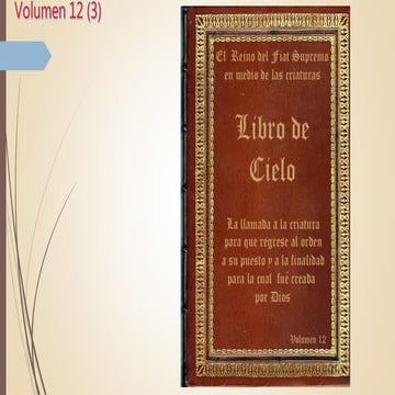 Libro de Cielo volumen 12 (2) | PPTX