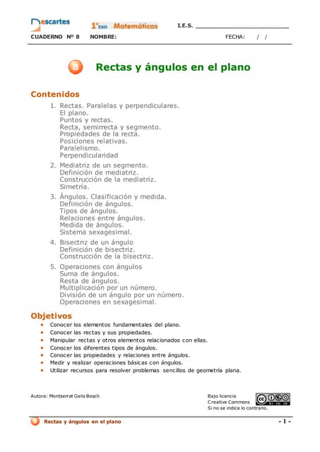 Rectas semirrectas y segmentos | PDF