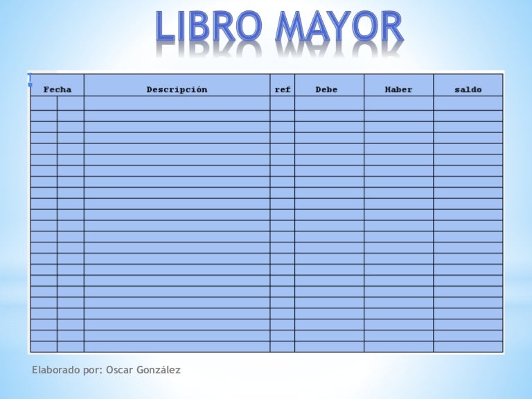 Libro mayor