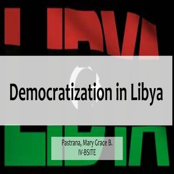Democratization in Libya | PPT