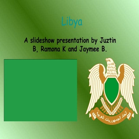 Libya Project V2.O | PPT