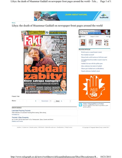 Libya gaddafi newspaper 3 | PDF