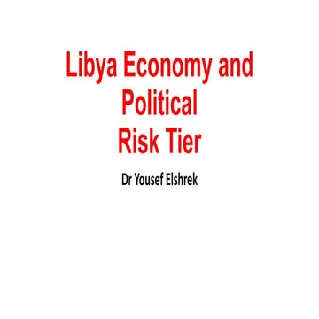 Libya economy and political | PPTX