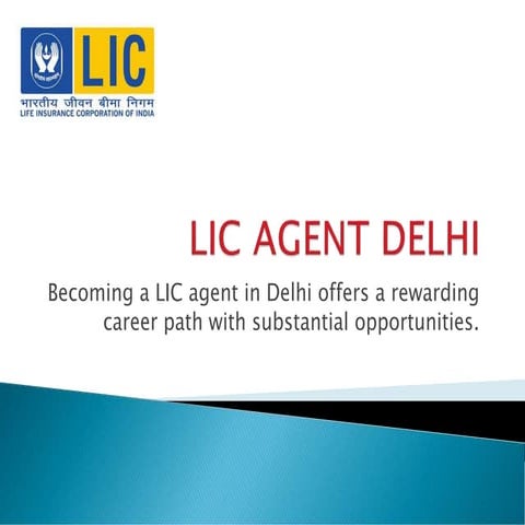 How to Join LIC as Agent in Delhi , Noida | PDF