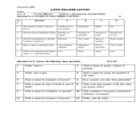 Liccs college layyah d.com2 t9 | PDF