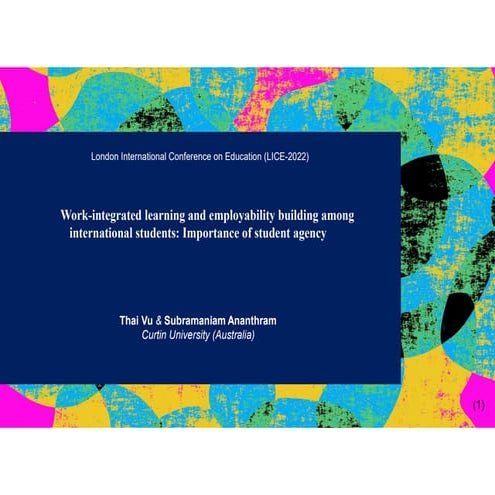 Work-integrated learning as a transition: implications for research and ...