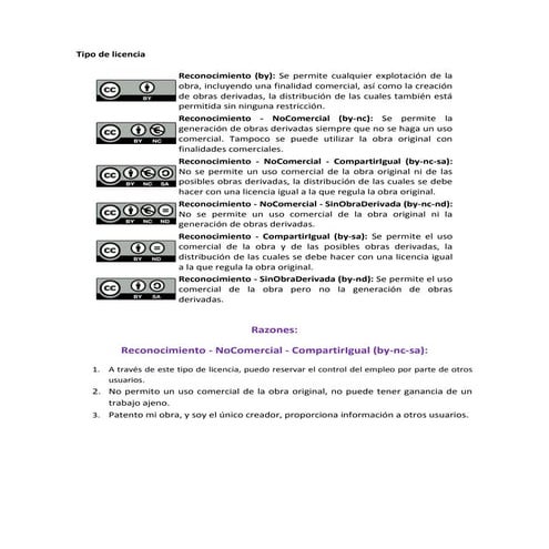 Licencias creative commons | PDF