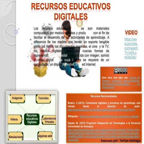 Recursos Educativos Digitales con Licencia CC | PPTX | Technology & Computing