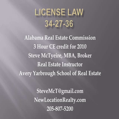 License law | PPTX
