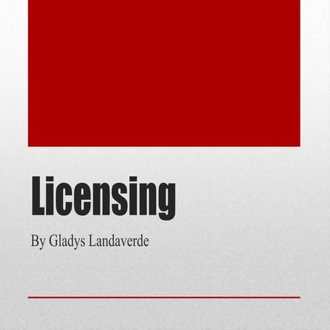 Licensing | PPT