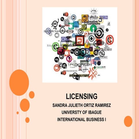 Licensing | PPTX | Business | Business and Finance
