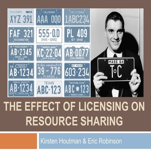 Licensing And Its Impact On Ill Oct 2012b Ppt