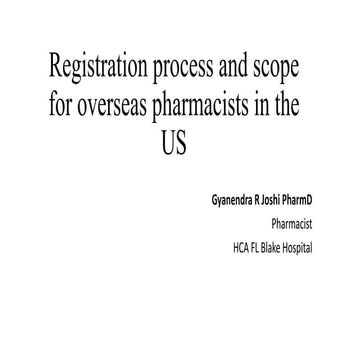 Foreign Pharmacist Licensing in the US.pptx
